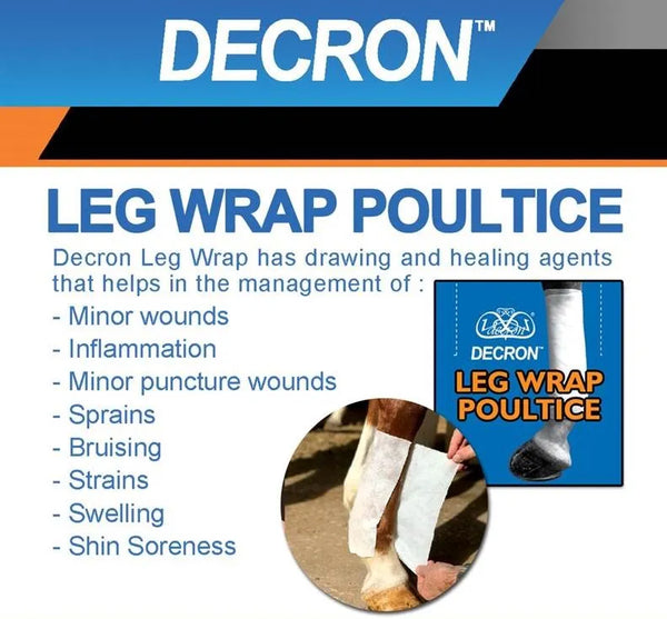 DECRON LEG WRAP POULTICE - Equine Solutions